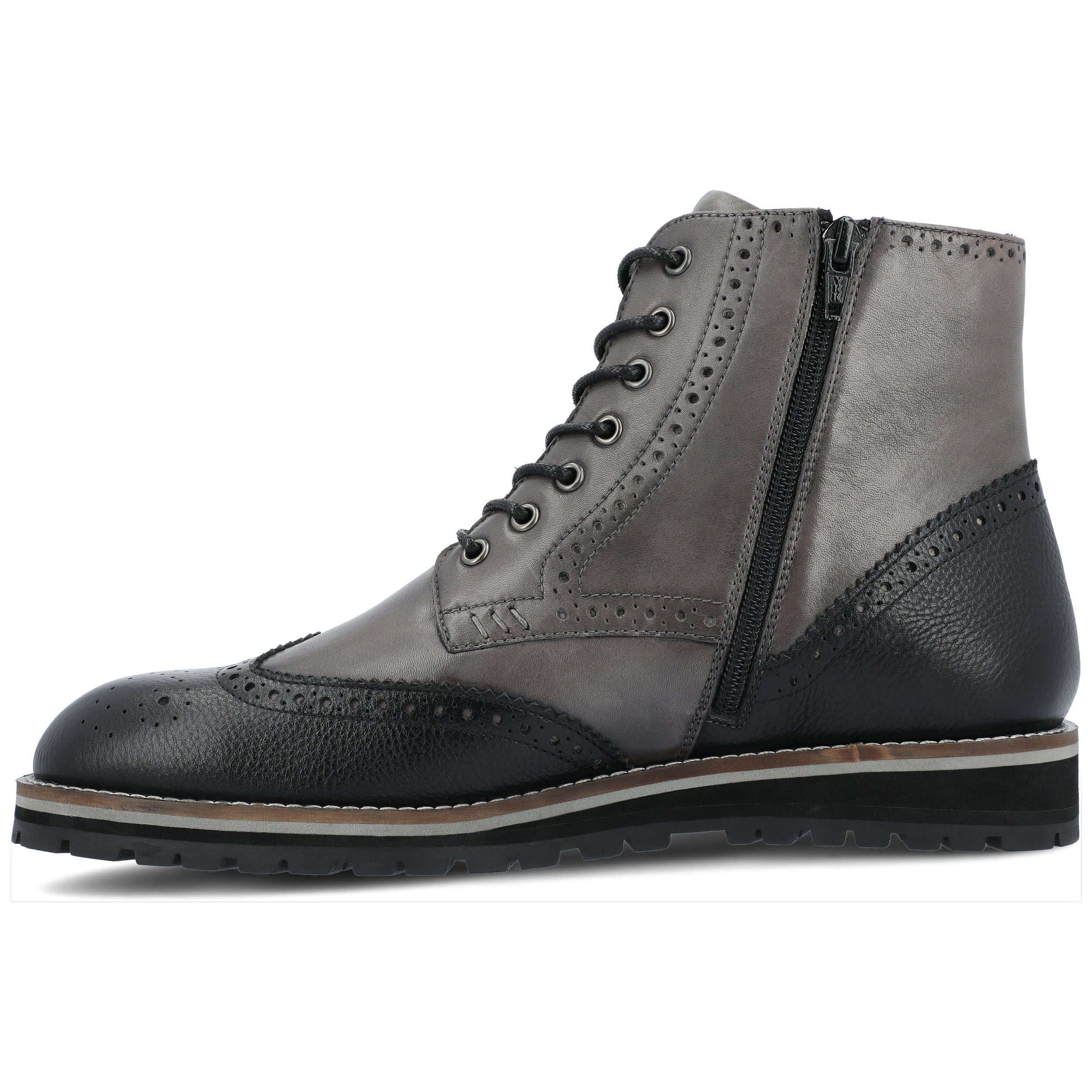ELIJAH - Genuine Leather Wingtip Boot | Thomas & Vine