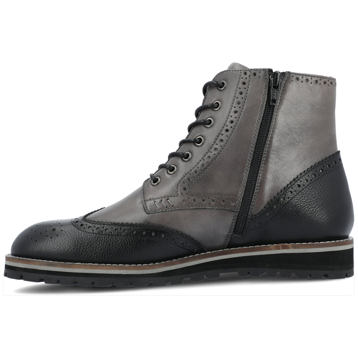 ELIJAH - Genuine Leather Wingtip Boot | Thomas & Vine