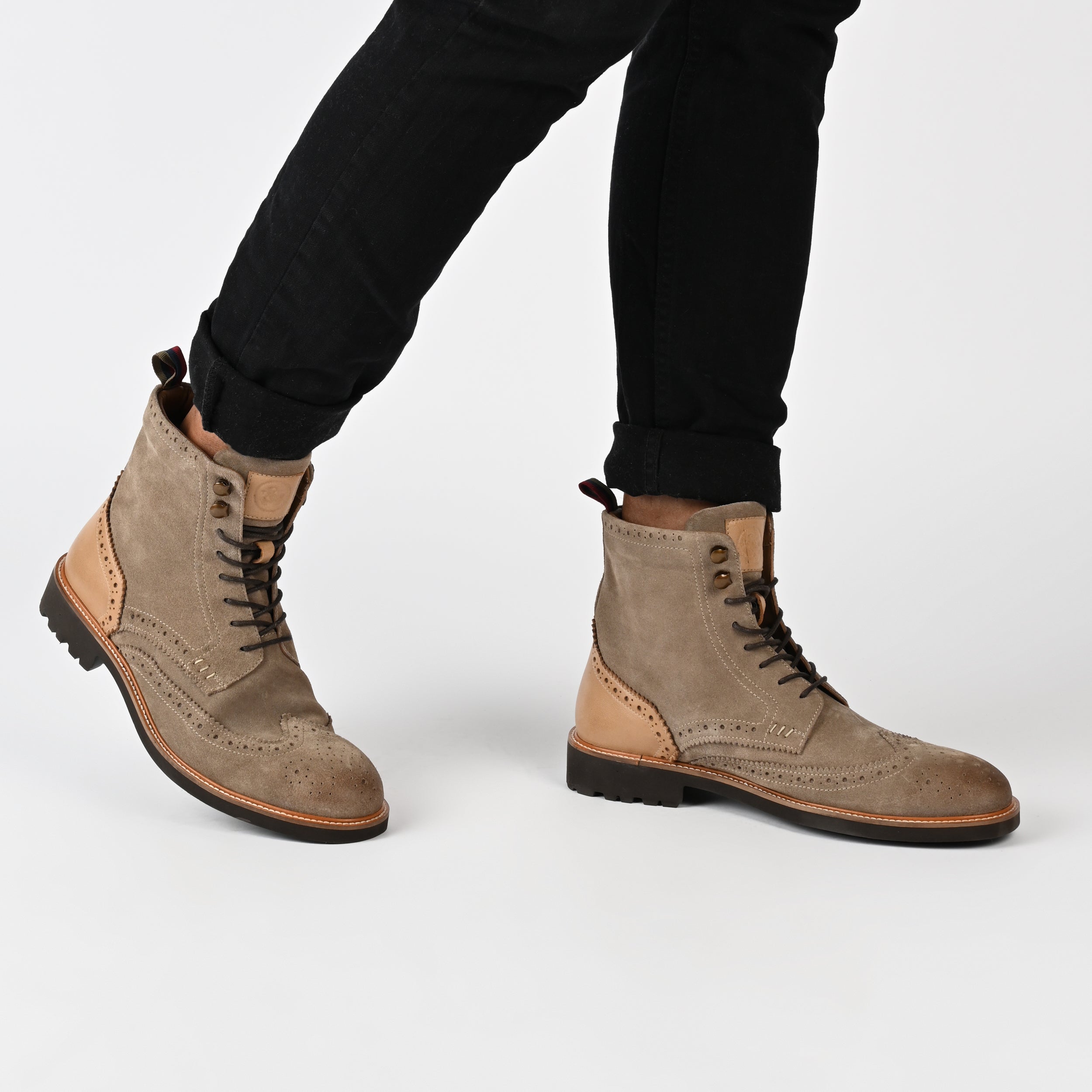 WELCH - Genuine Leather Round-Toe Boot | Thomas & Vine