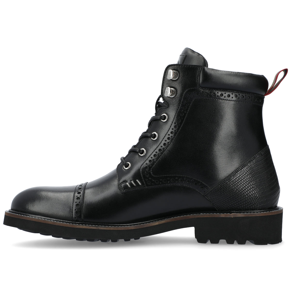 TYRUS - Genuine Leather High Top Round-Toe Boot | Thomas & Vine