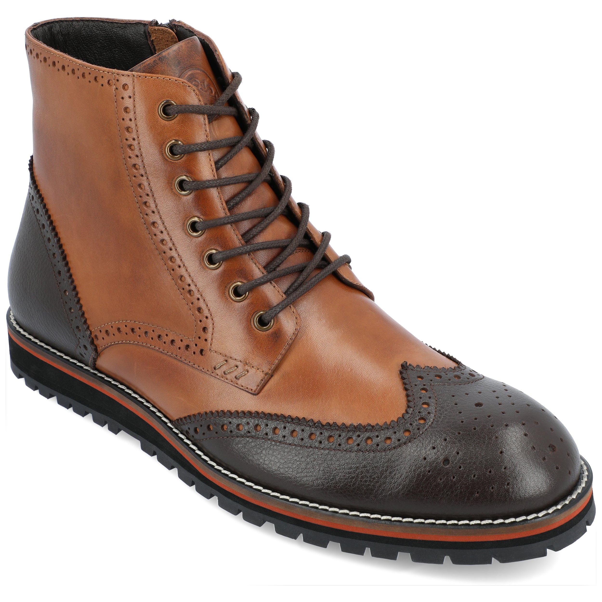 ELIJAH - Genuine Leather Wingtip Boot | Thomas & Vine