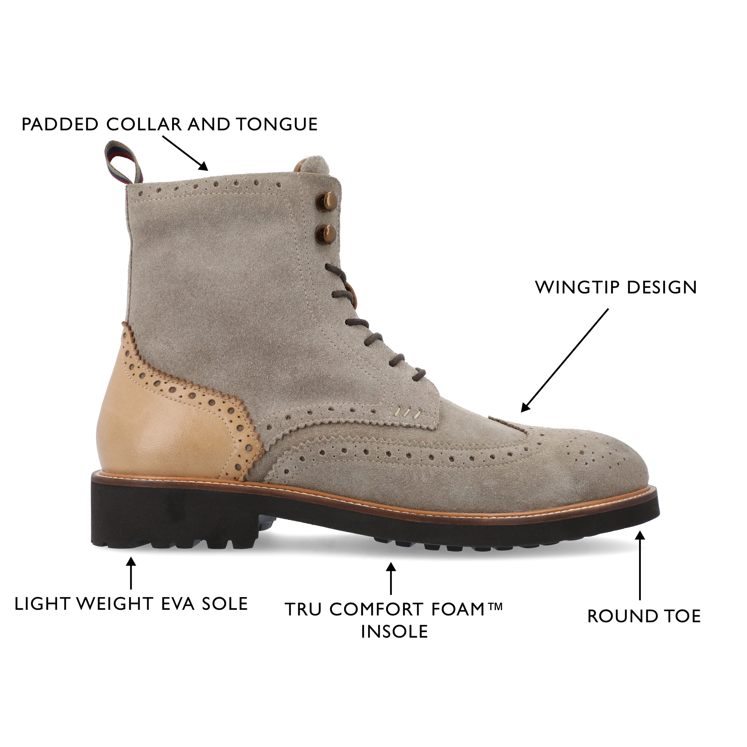 WELCH - Genuine Leather Round-Toe Boot | Thomas & Vine